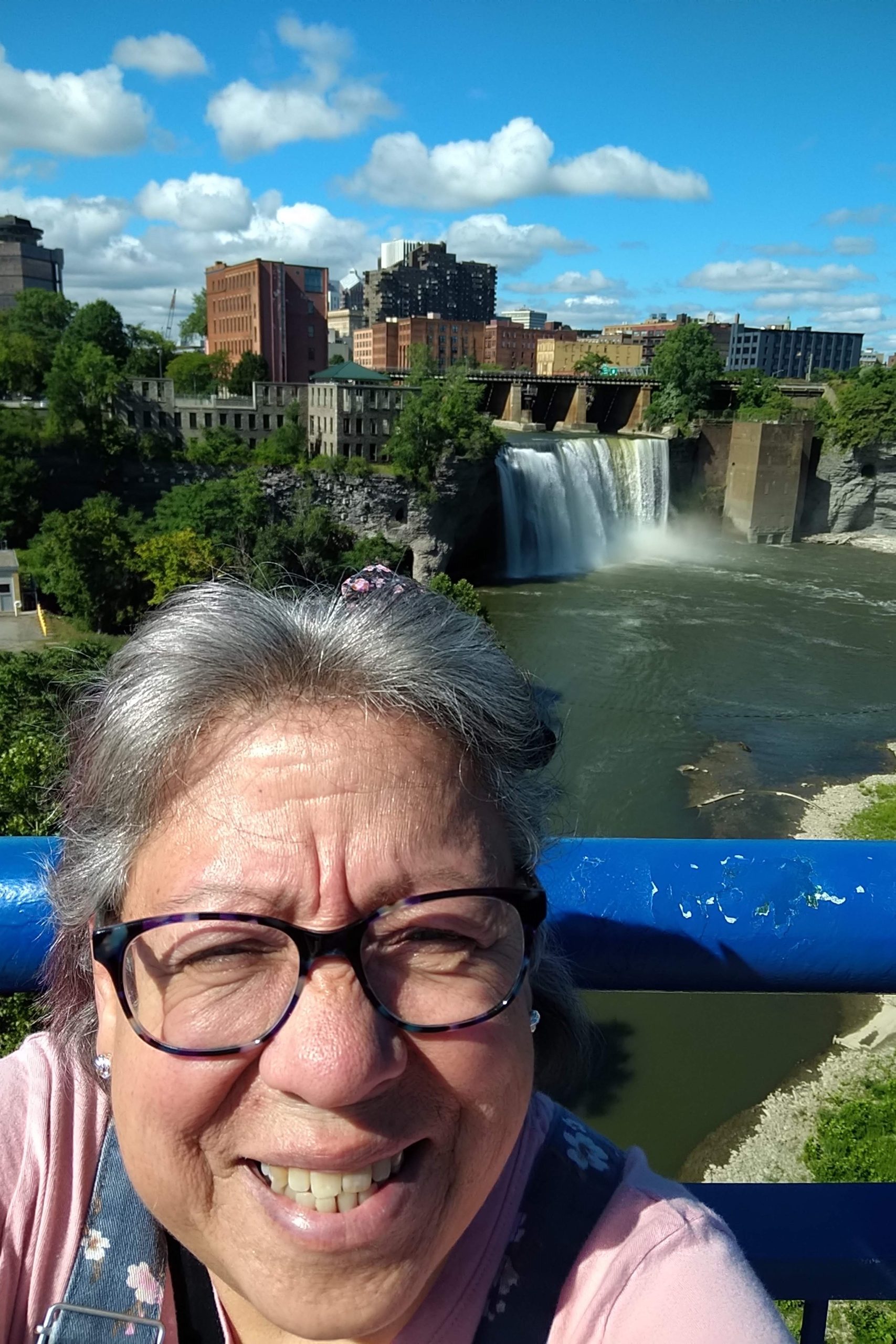 High Falls bridge selfie | This Life's a Puzzle!